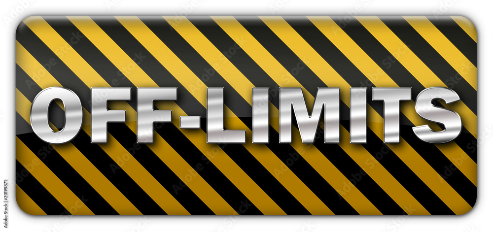Off-Limits Sign Stock Illustration | Adobe Stock