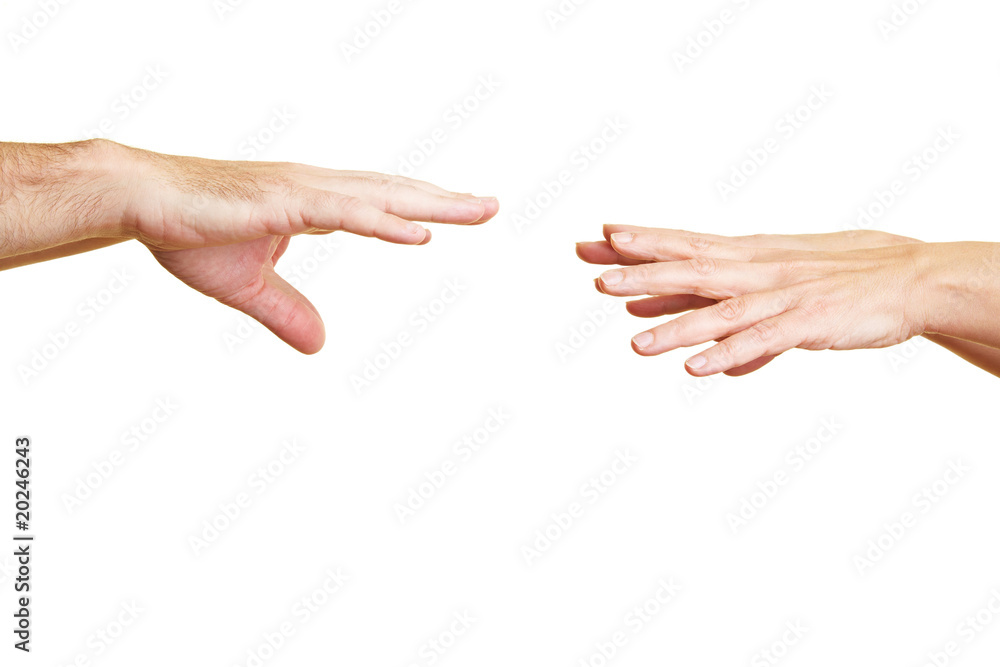 Nach Händen greifen Stock Photo | Adobe Stock