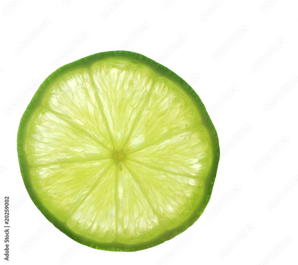 A macro shot of green slice of lime Stock Photo | Adobe Stock