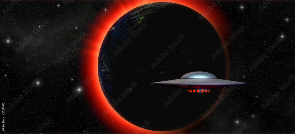 alien ufo spacecraft Stock Illustration | Adobe Stock