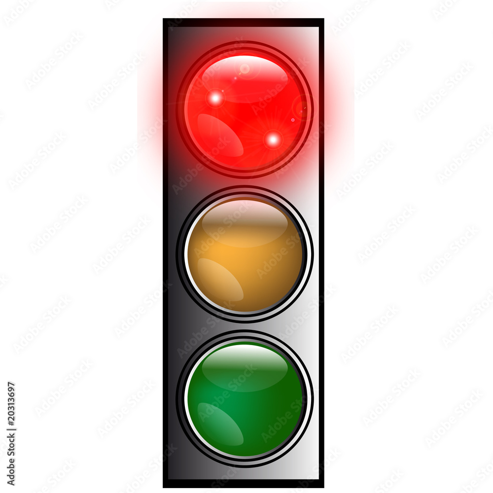 Vecteur Stock Feu Rouge Adobe Stock