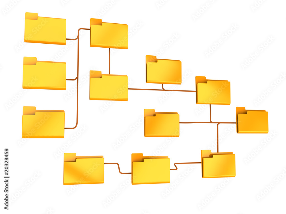 Stockillustratie folders structure | Adobe Stock