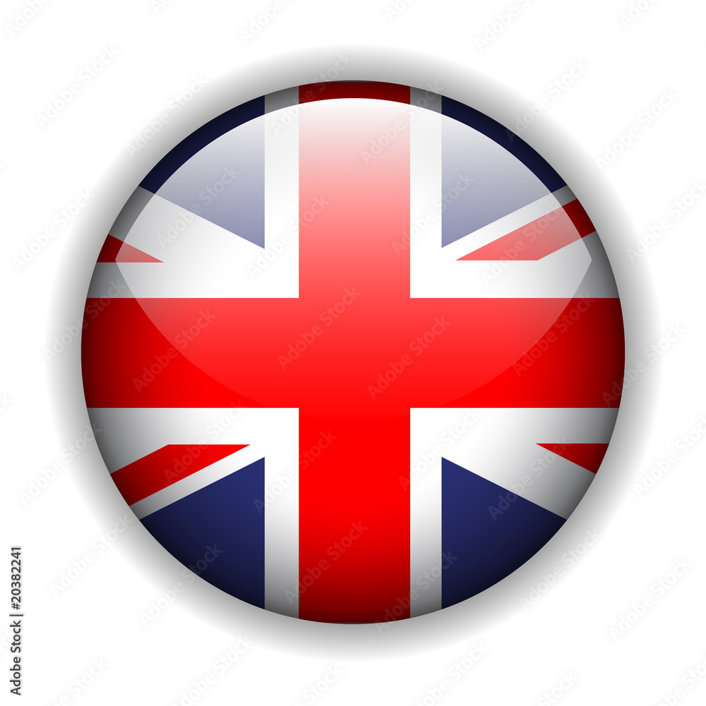 England UK flag button, vector Stock Vector | Adobe Stock
