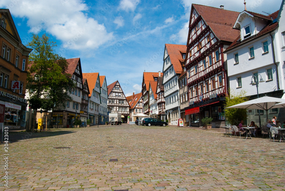 Stuttgart - Leonberg old town center, Baden Wurttemberg, Germany Stock ...
