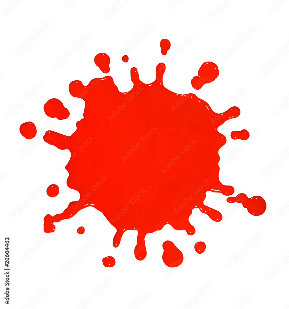 Red Paint splat Stock Photo | Adobe Stock