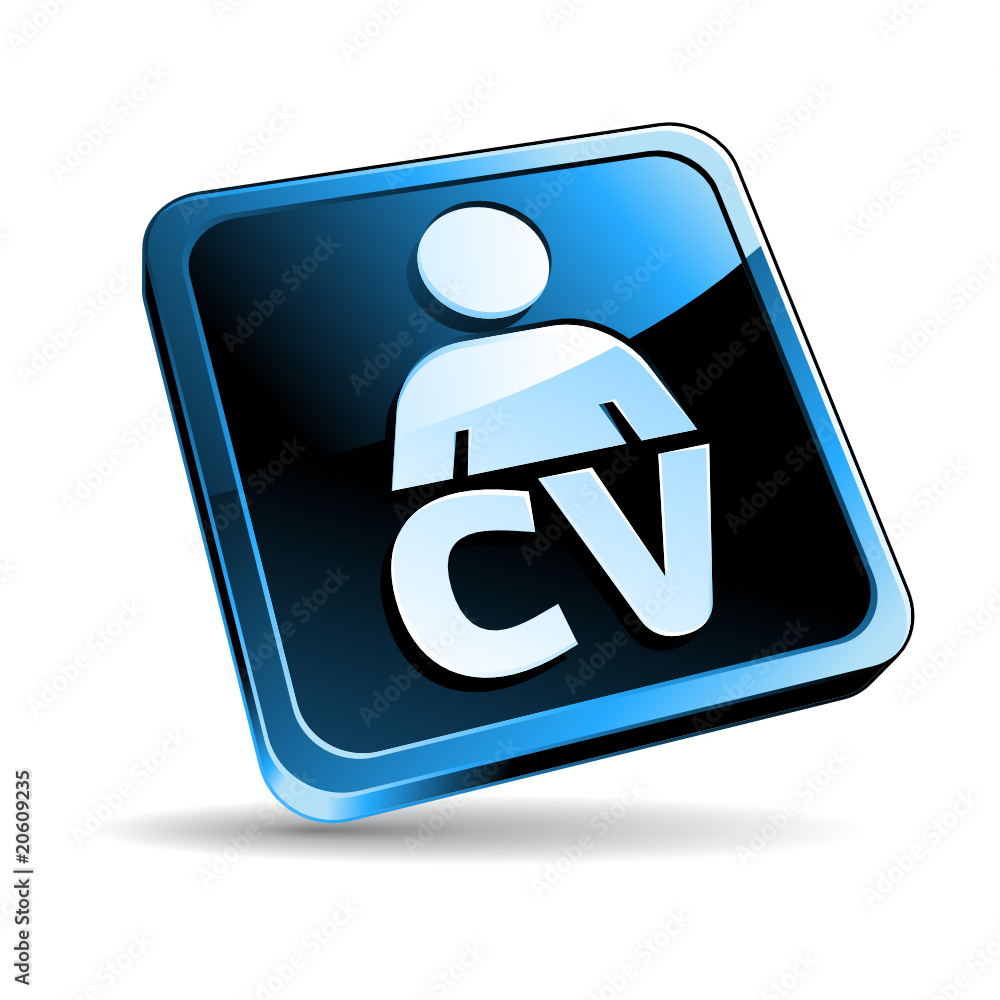 curriculum vitae button Stock Vector | Adobe Stock