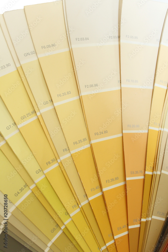 Nuancier jaune Stock Photo | Adobe Stock