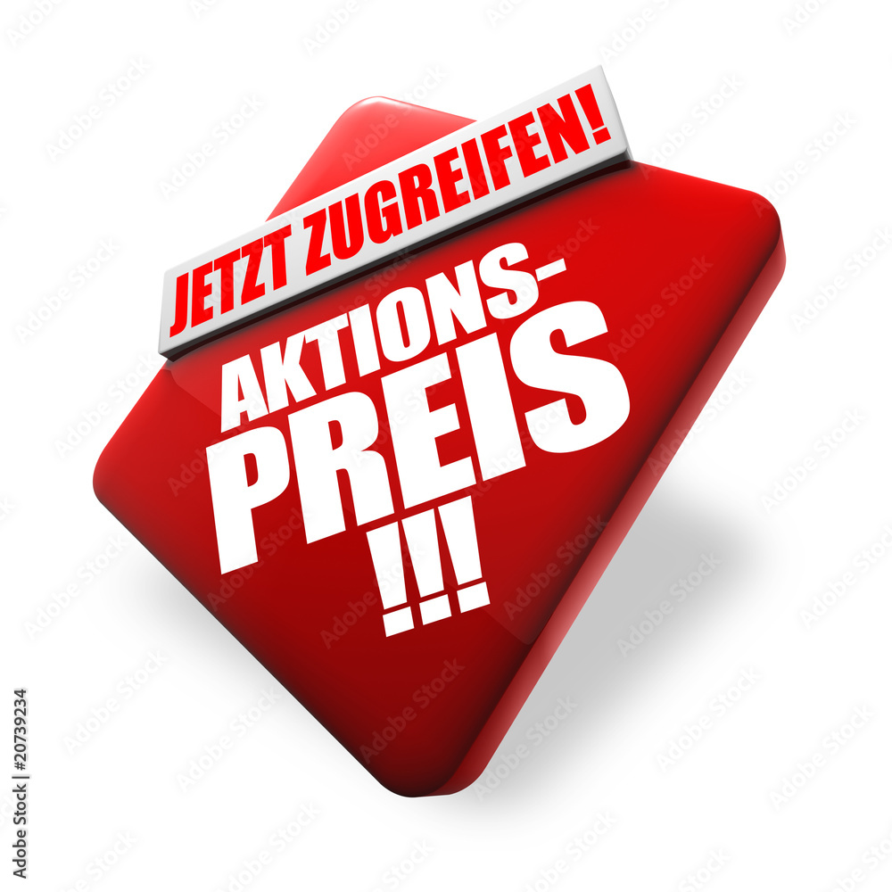 Aktionspreis!!! Button, icon Stock-Illustration | Adobe Stock