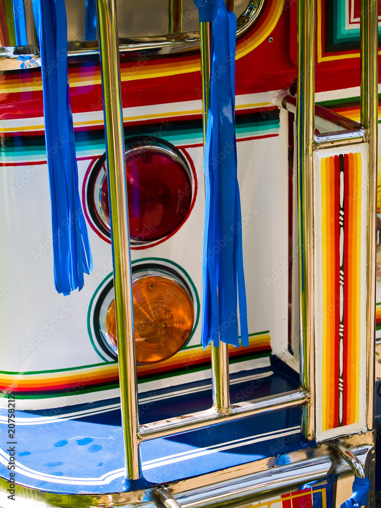 Filipino Jeepney Details with Classic Vintage Accents Stock Photo ...