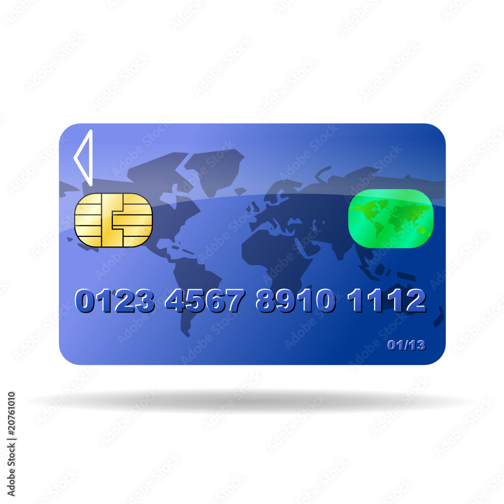 carte bleue Stock Vector | Adobe Stock