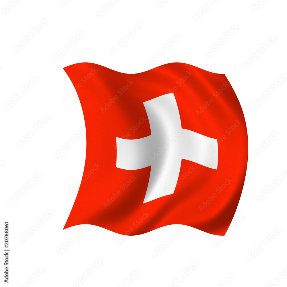 Flagge Schweiz Stock-Illustration | Adobe Stock