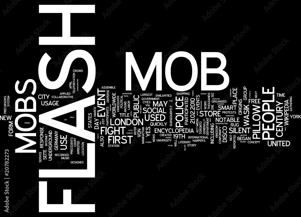 Flash Mob Stock Illustration | Adobe Stock