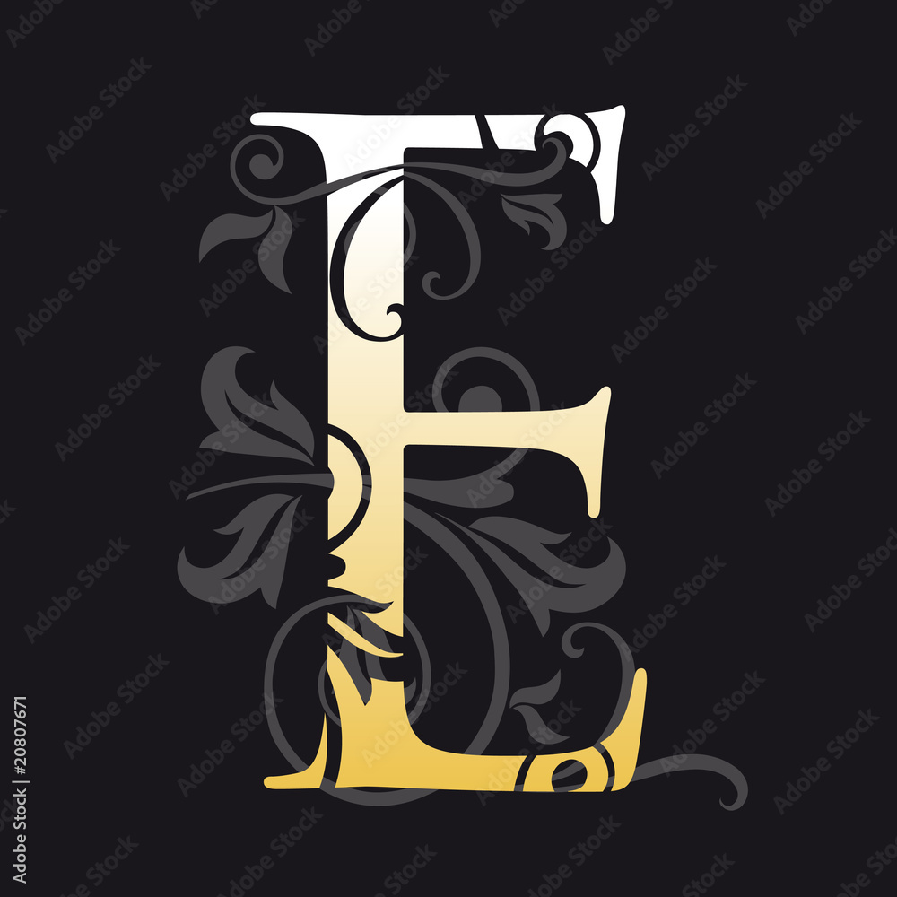 letra e Stock Vector | Adobe Stock