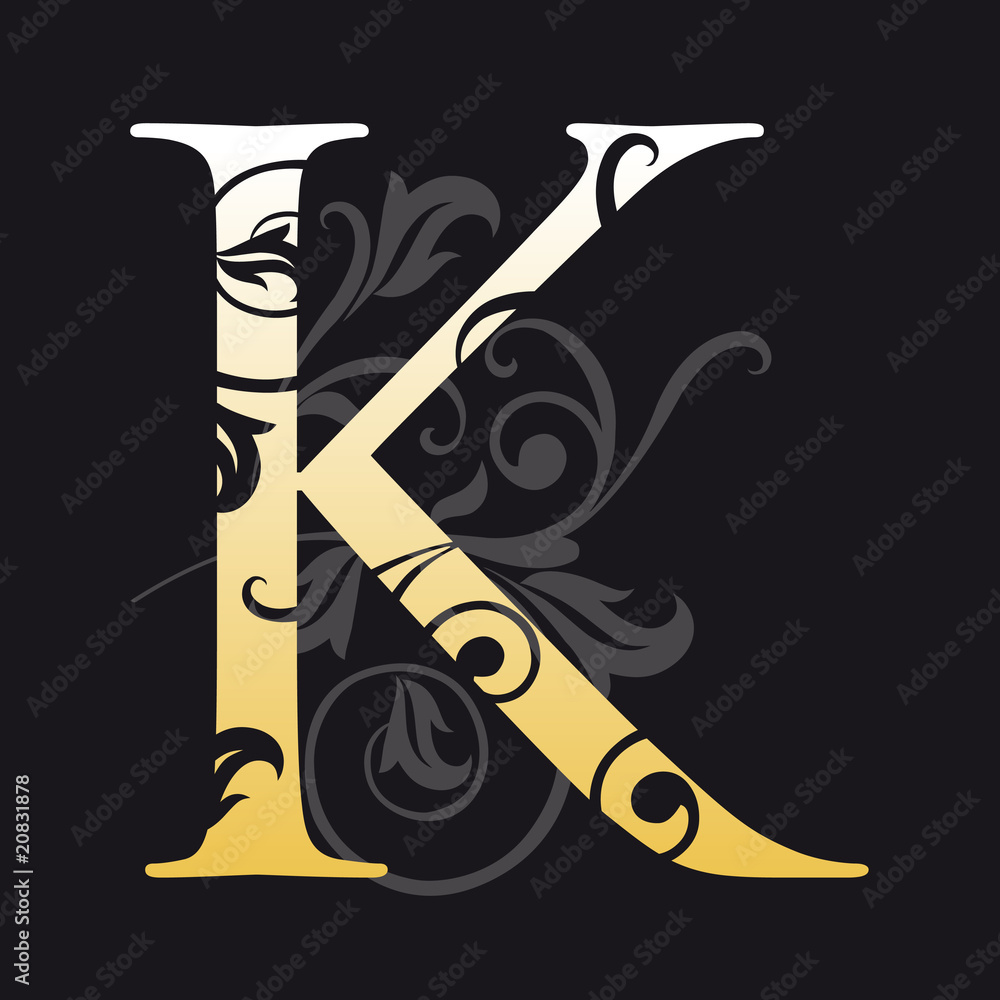 letra k Stock Vector | Adobe Stock