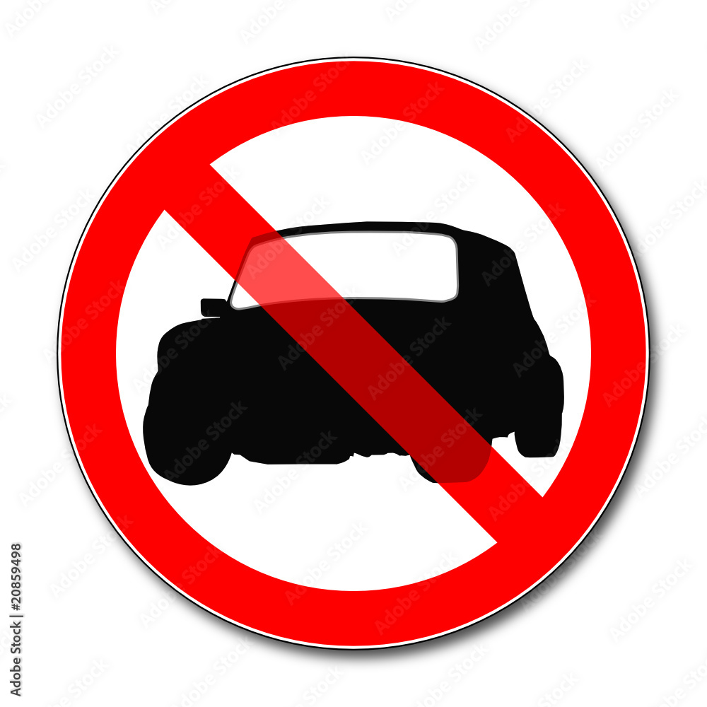 interdit voiture Stock Vector | Adobe Stock