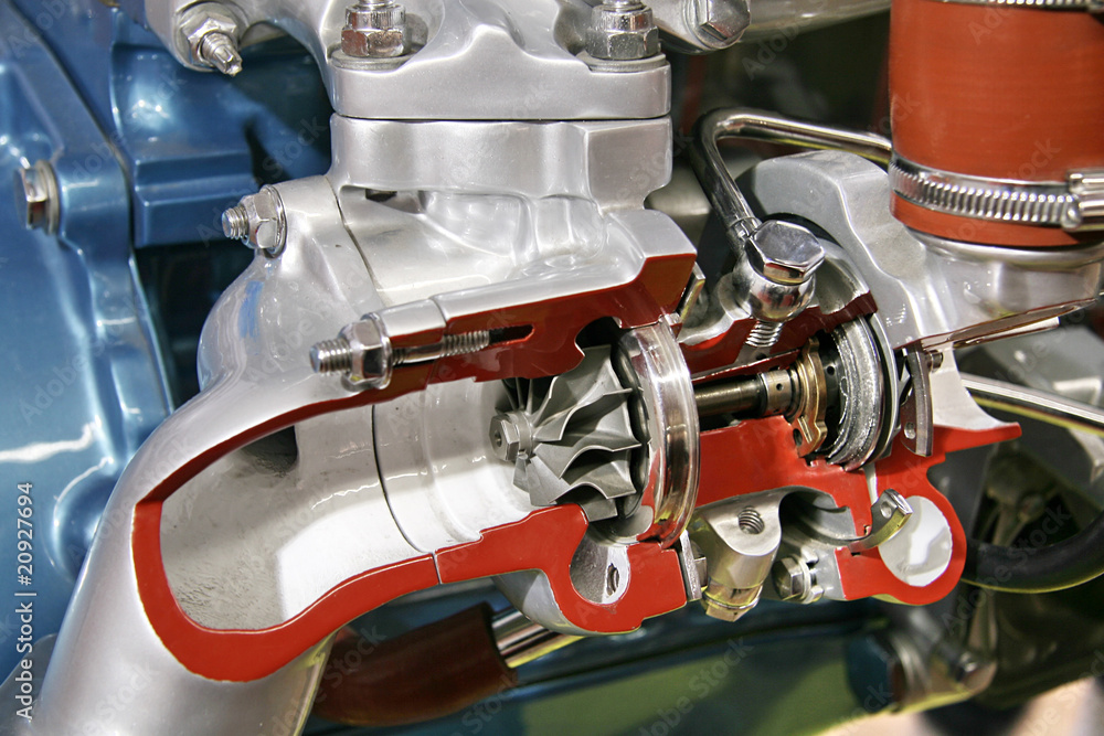 Turbo compressor cross section Stock Photo | Adobe Stock