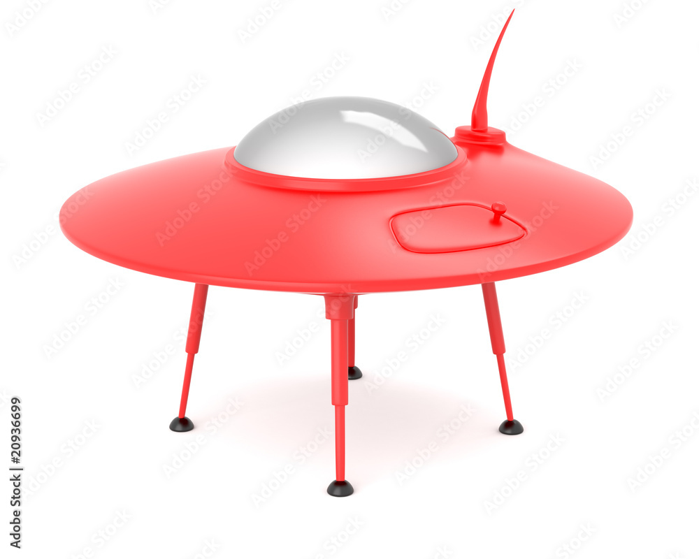Cartoon UFO Stock Illustration | Adobe Stock