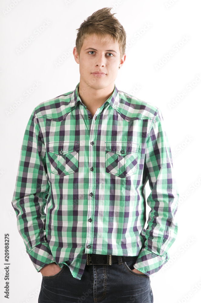 Frecher junger Sportlicher Mann Stock-Foto | Adobe Stock