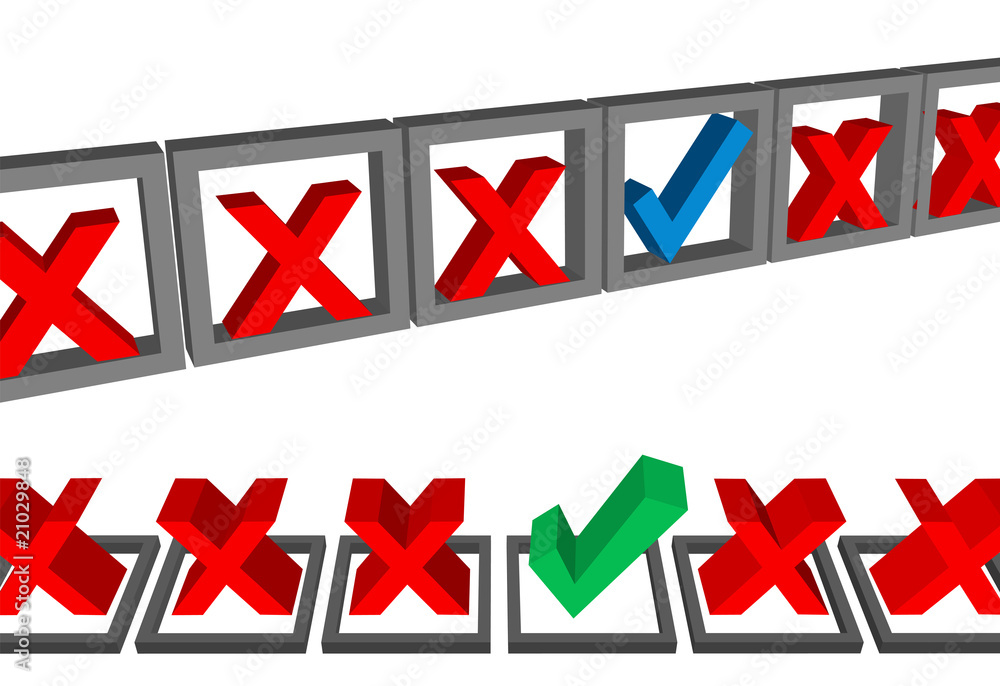 Fill out form boxes check marks vote choice sets Stock Vector | Adobe Stock