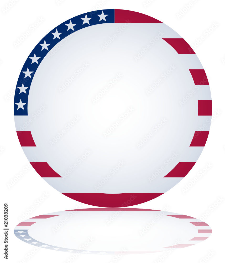 Blank Web Button - US Flag Outline (USA American Vector Made in) Stock ...
