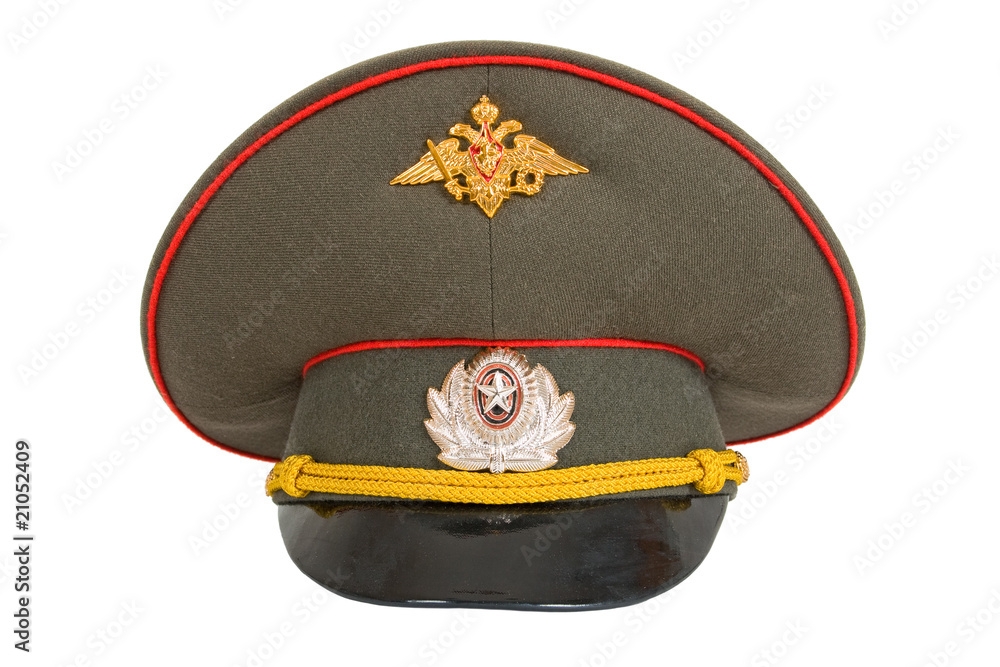 Russian Military Officer Cap Stock Photo | Adobe Stock