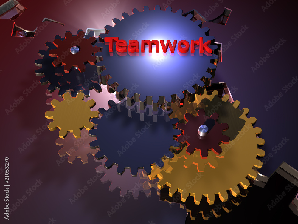 Teamwork - Background - 3D Stock Illustration | Adobe Stock