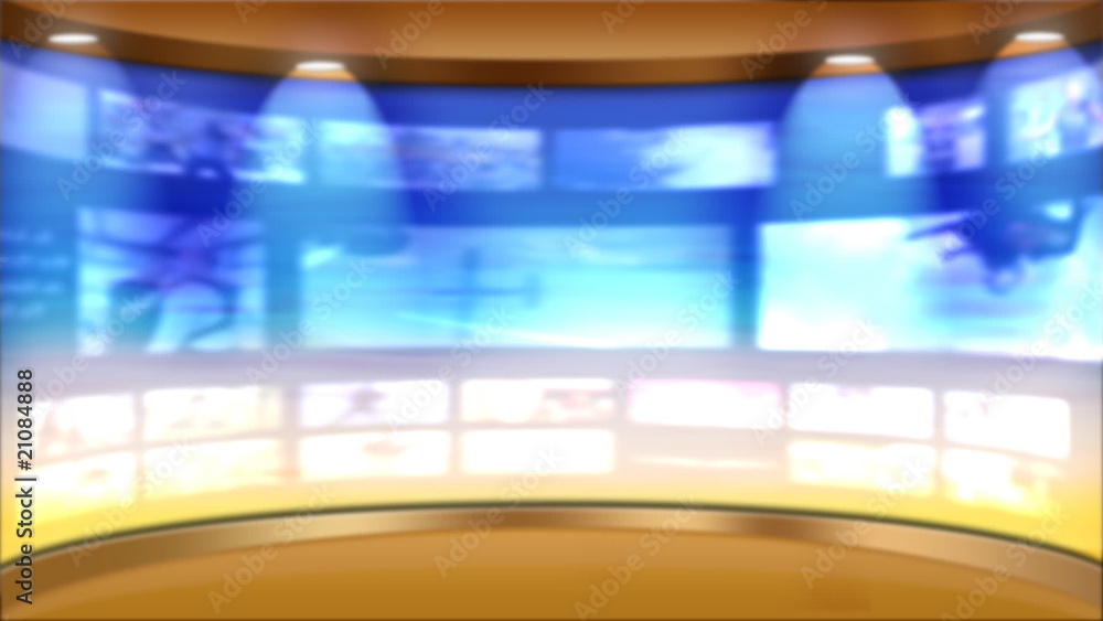 Television Background Animation News Studio Stock Video | Adobe Stock