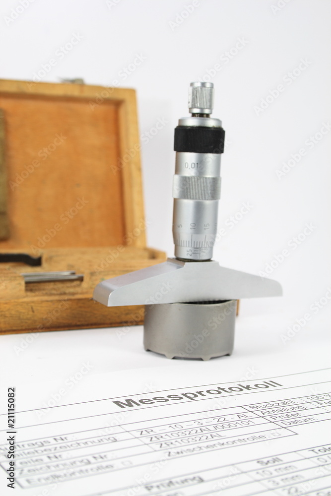 Messprotokoll Stock Photo | Adobe Stock