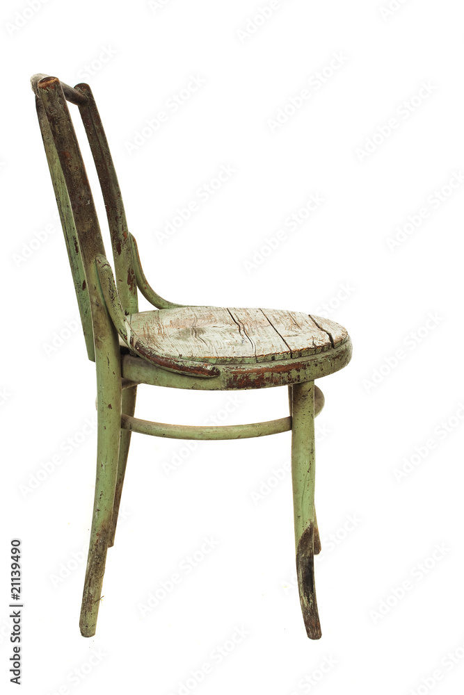 old wooden chair shot sideways Stock Photo | Adobe Stock