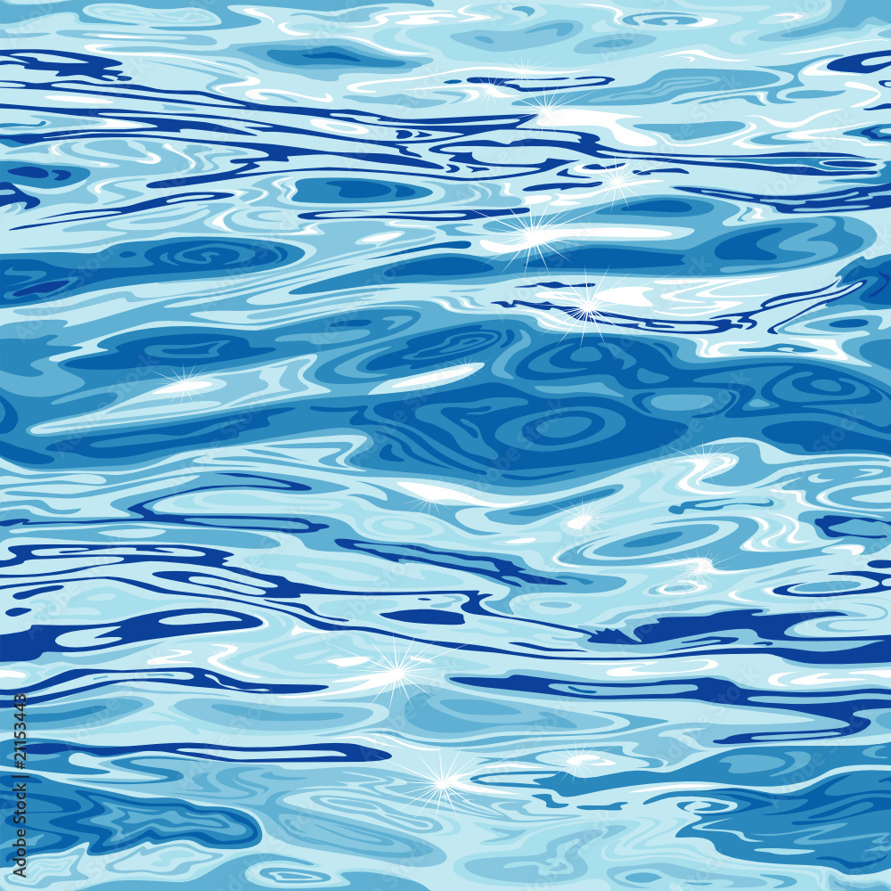 Seamless Water Surface Pattern Stock Vector | Adobe Stock