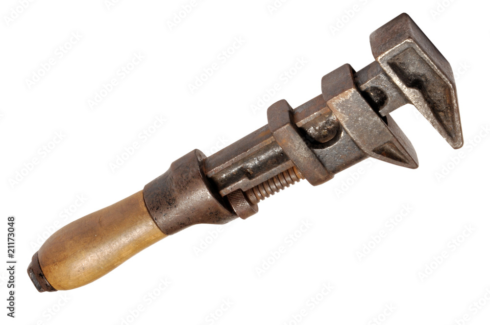 clef à molette ancienne Stock Photo | Adobe Stock