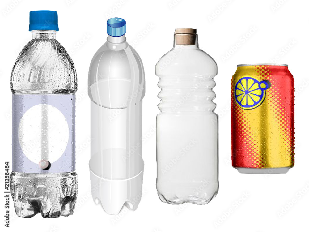 BOTELLAS Y LATA DE REFRESCOS Stock Photo | Adobe Stock