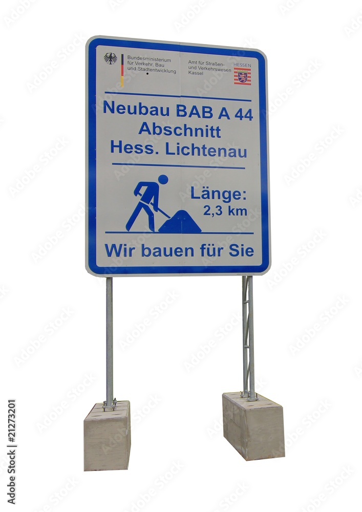 Schild Autobahn A44 Stock Photo | Adobe Stock