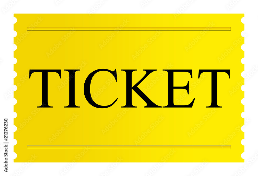 Golden ticket Stock Illustration | Adobe Stock
