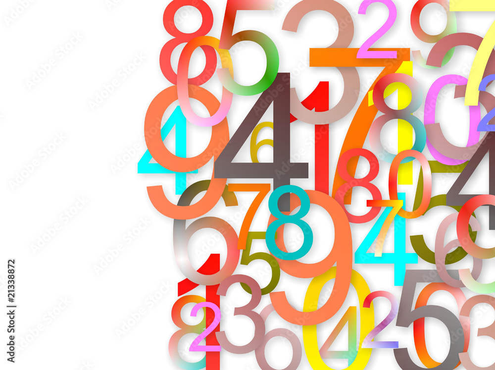 numbers background Stock Illustration | Adobe Stock