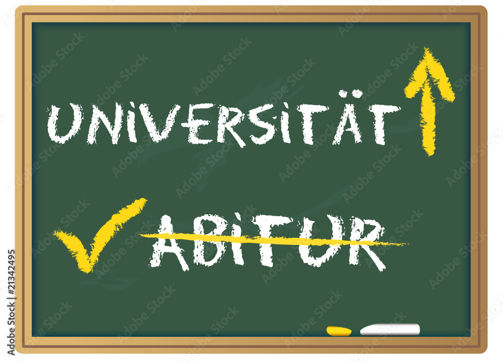 tafel - universität abitur Stock-Vektorgrafik | Adobe Stock