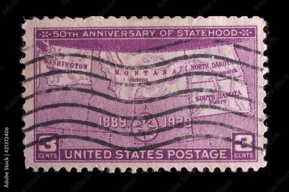 Vintage US commemorative postage stamp Stock Photo | Adobe Stock