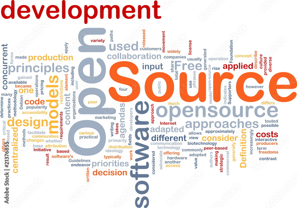 Open source background concept Stock Illustration | Adobe Stock