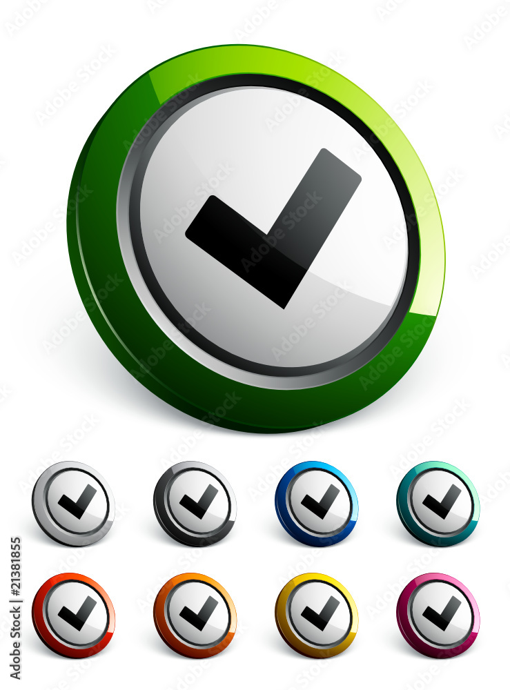 icône bouton internet validation Stock Vector | Adobe Stock