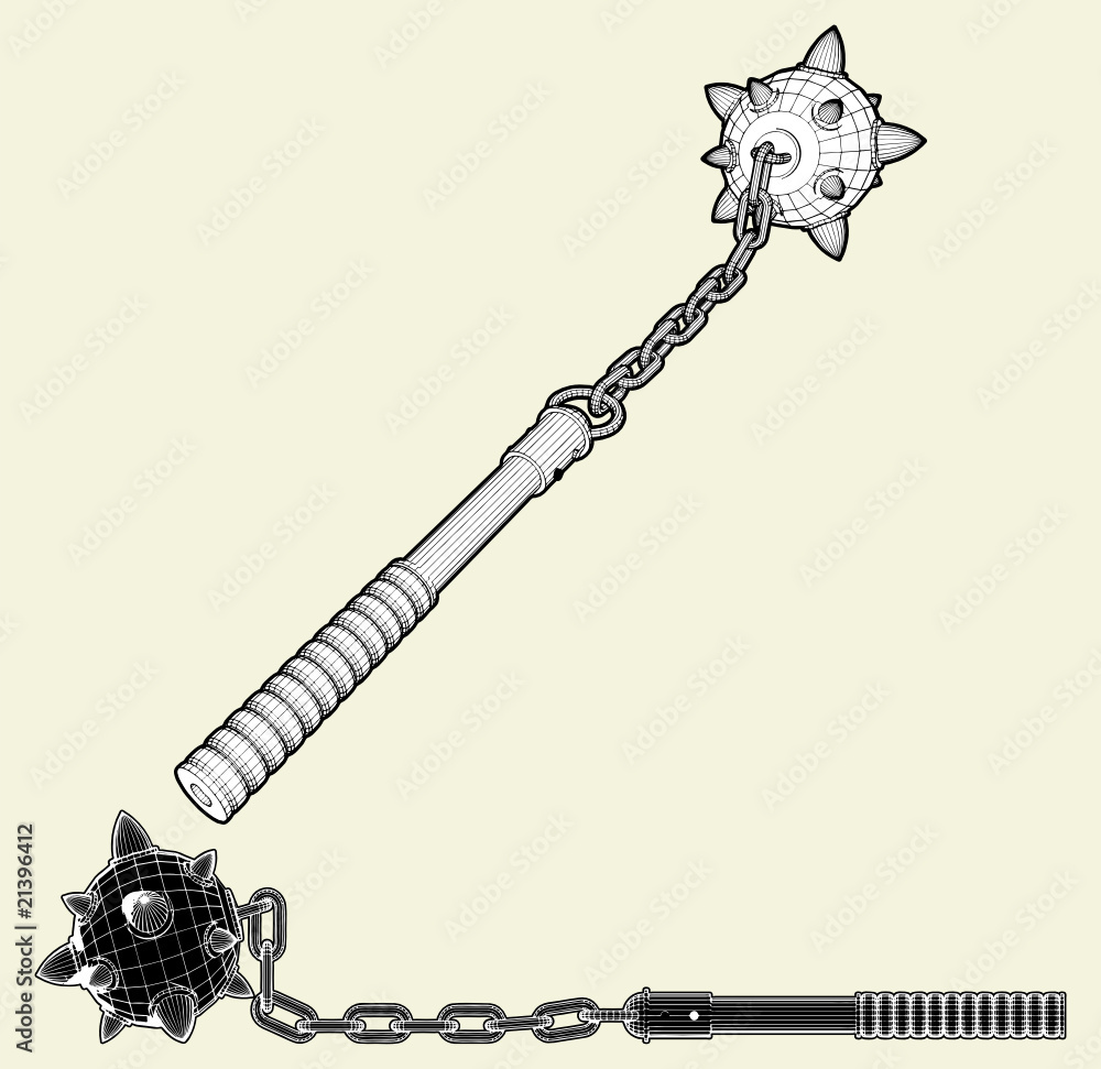 Medieval Mace Vector 01 Stock Vector | Adobe Stock
