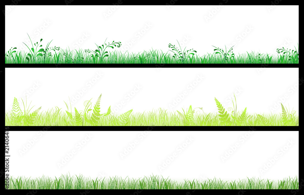 green banners Stock Vector | Adobe Stock
