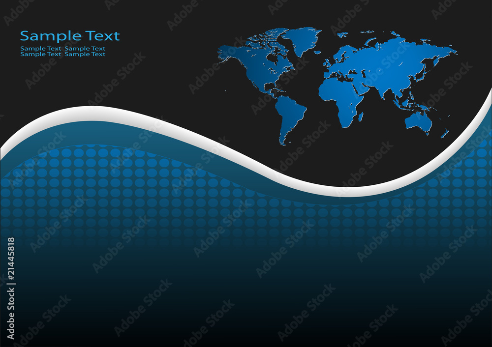 Business background with world map Stock Vector | Adobe Stock