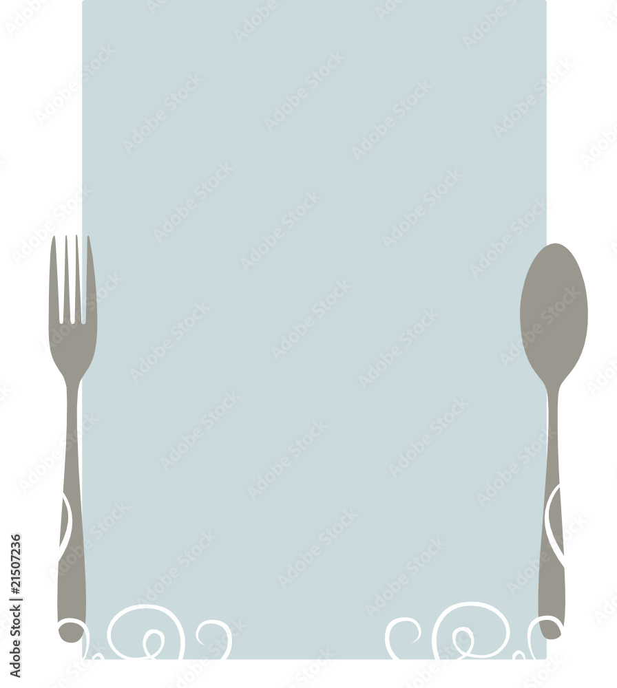 Blank Elegant Menu Stock Vector | Adobe Stock