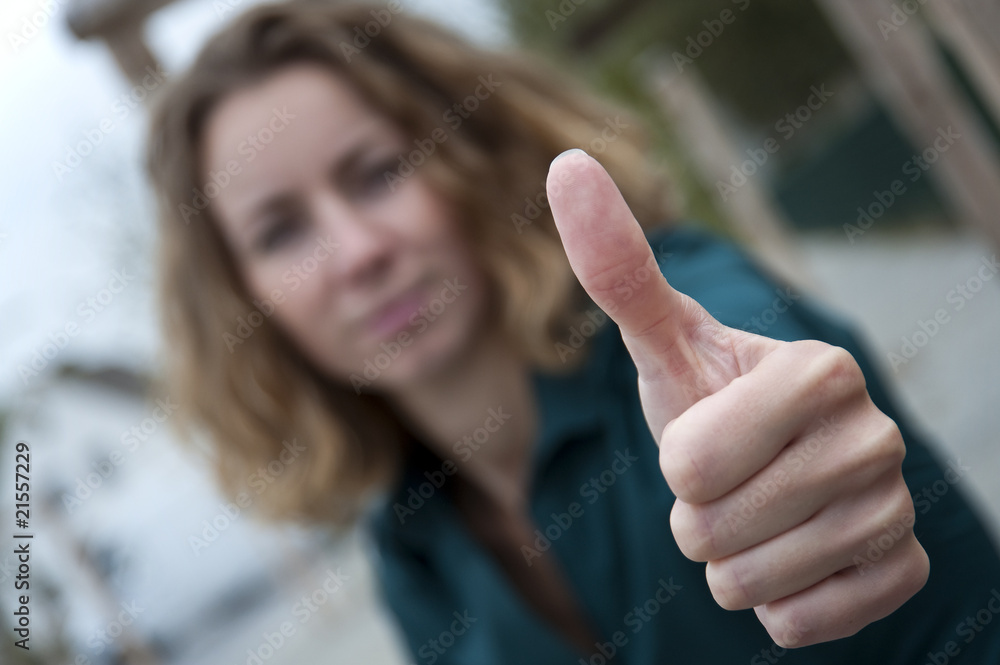 Daumen hoch Stock Photo | Adobe Stock