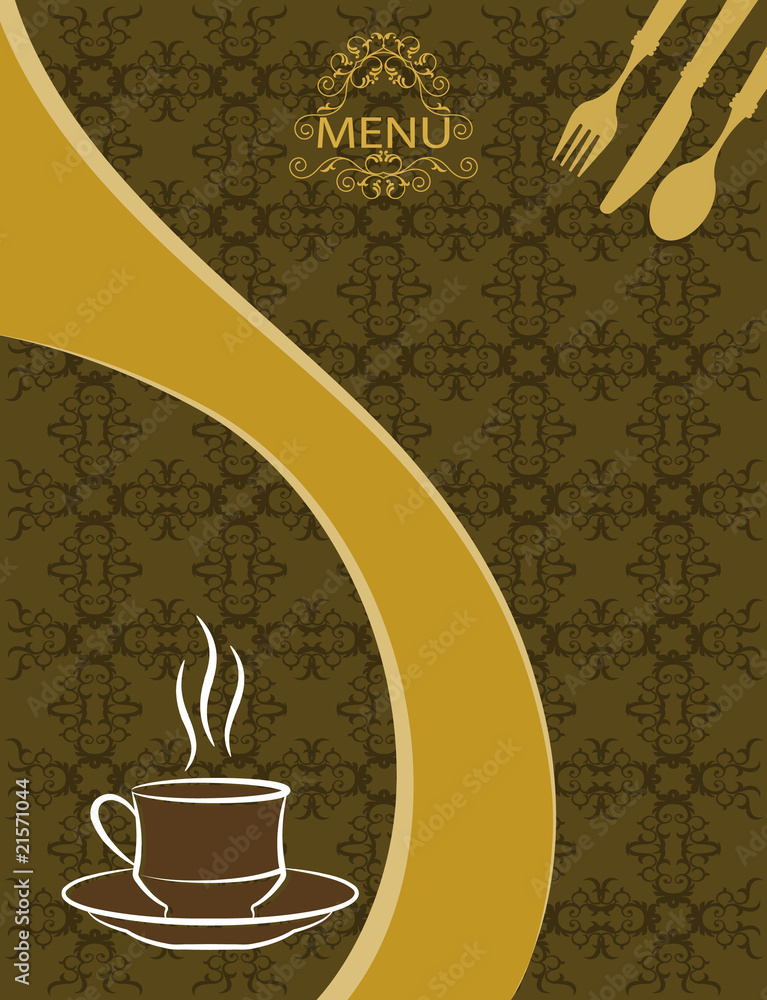 menu card design Stock Vector | Adobe Stock