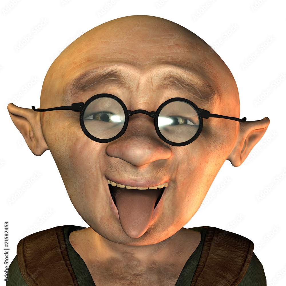 lustiger alter Mann Stock-Illustration | Adobe Stock