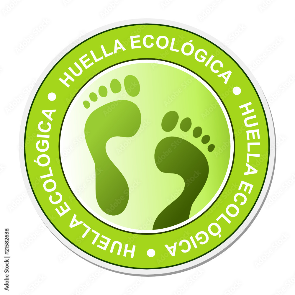 HUELLA ECOLOGICA vector de Stock | Adobe Stock