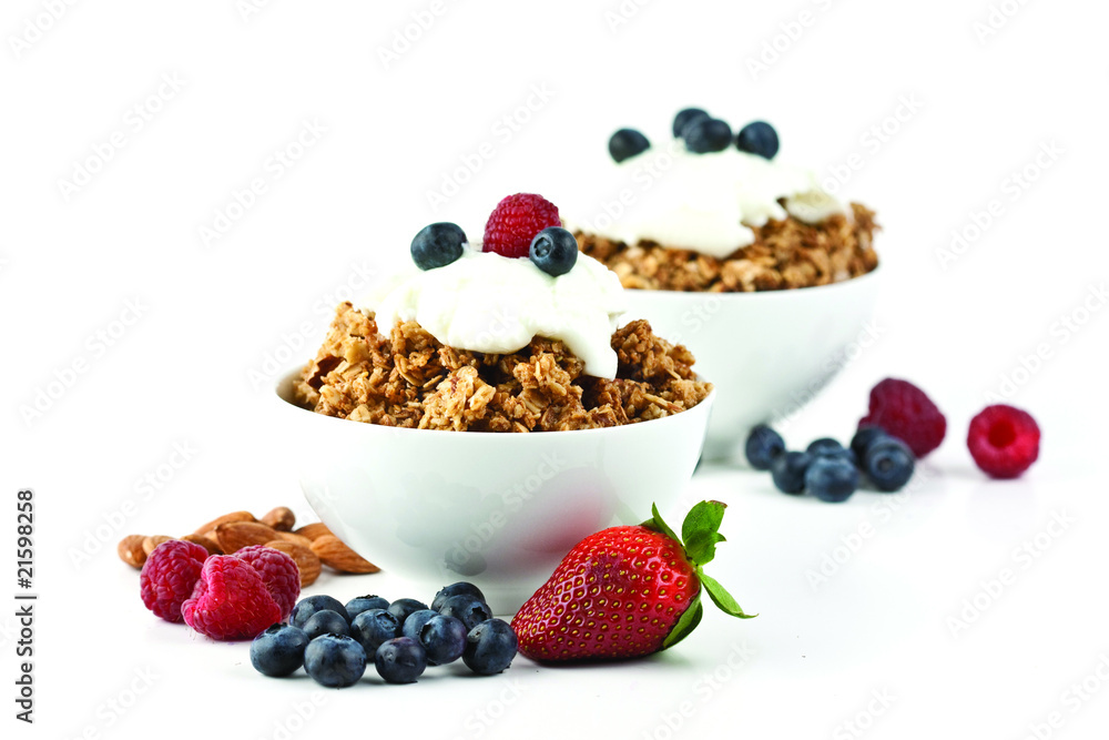 Yogurt and Granola Stock Photo | Adobe Stock