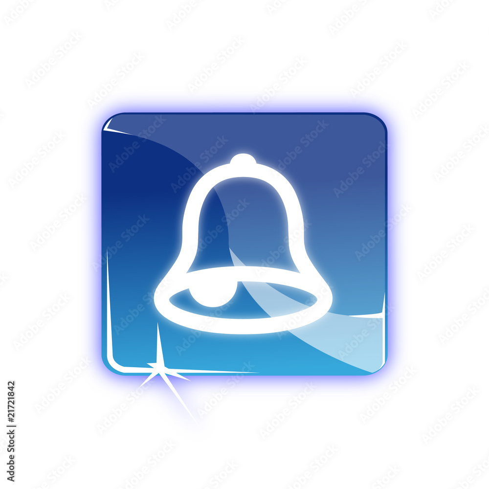 Picto cloche - Icon bell Stock Vector | Adobe Stock
