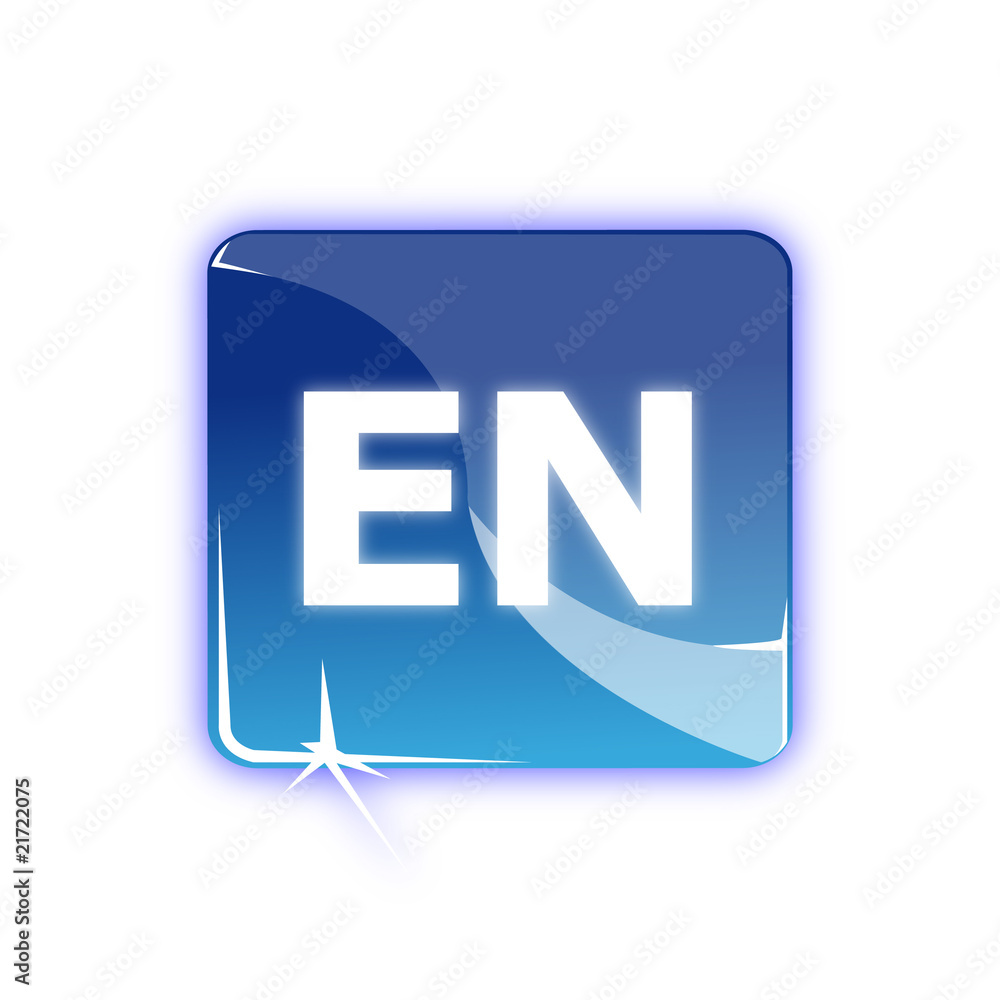 Picto langue anglais - Icon english EN Stock Vector | Adobe Stock